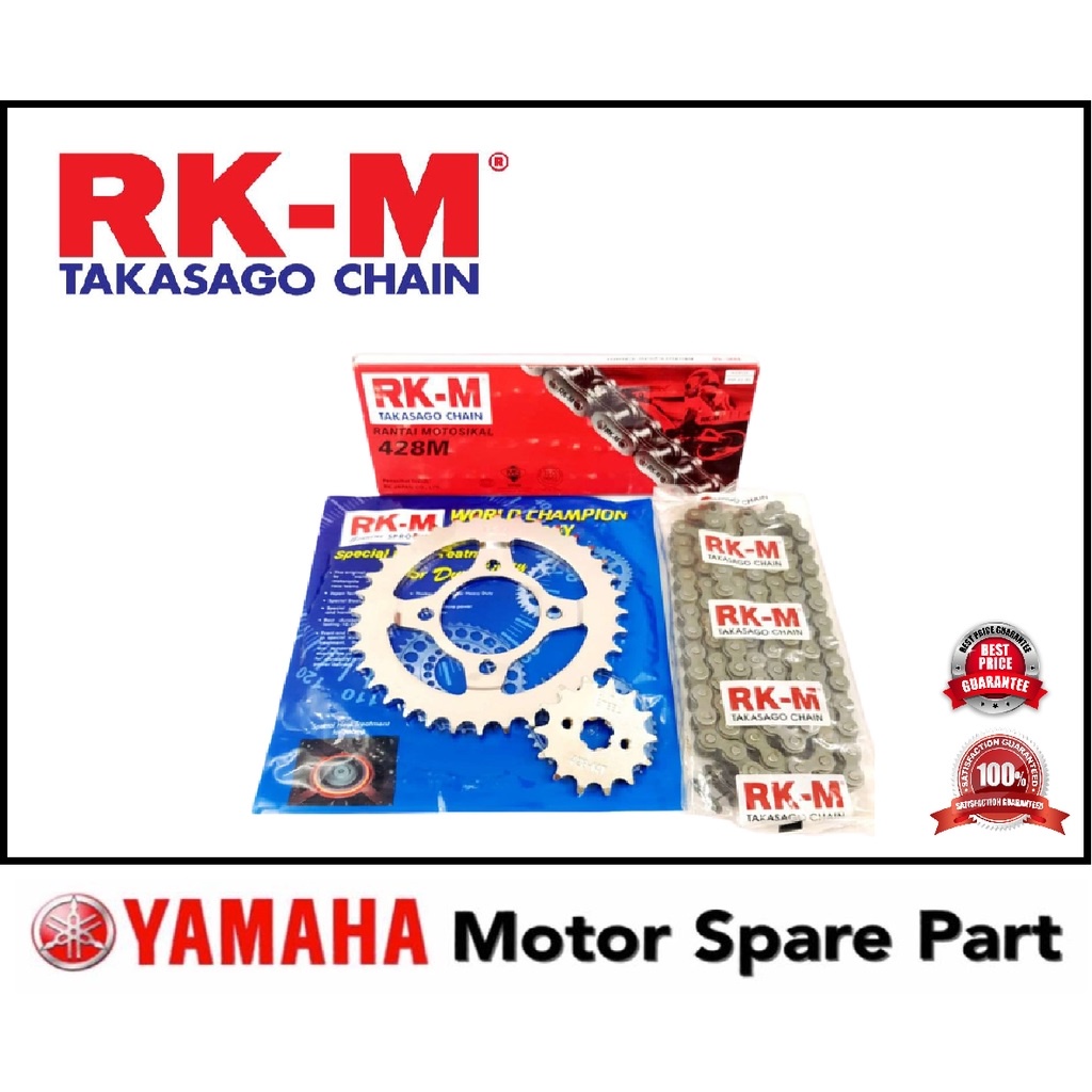 RKM SPROCKET SET 428 96L 108L HONDA HTM KRISS WAVE100 WAVE-100 DREAM ...