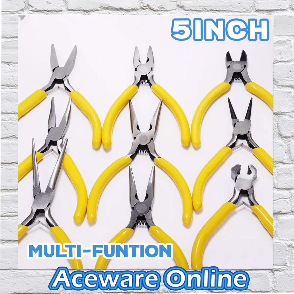 5 INCH MINI PLIER MULTI-PURPOSE DIY TOOL JEWELLERY MAKING LONG NOSE ...