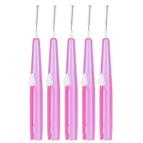60X Dental Slim Soft Push-Pull Interdental Cleaning Brush Oral Care ...