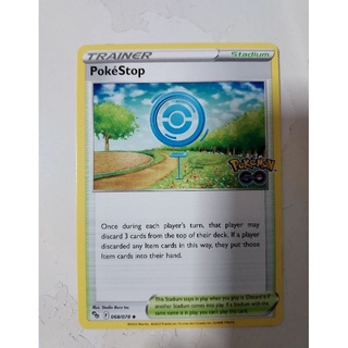 Pokemon GO pokestop trainer stadium card | Shopee Singapore