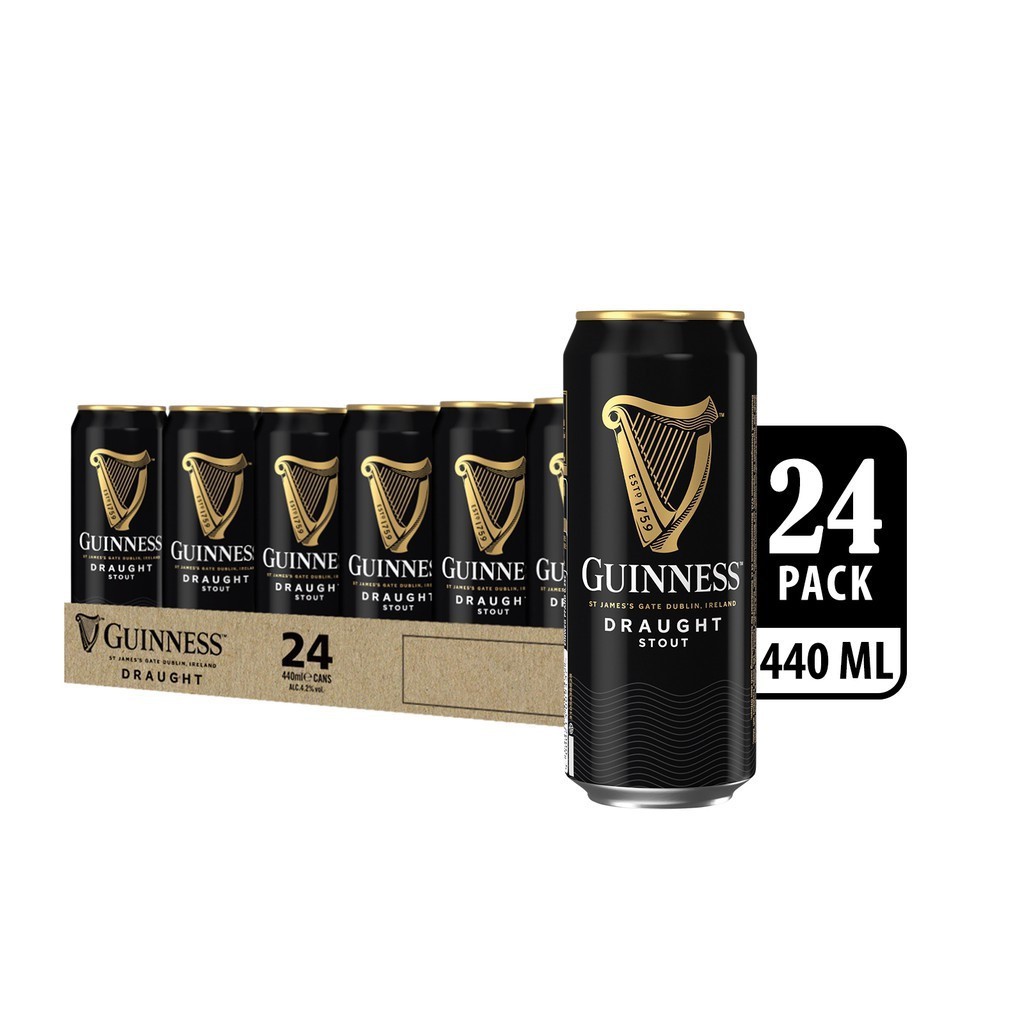 Guinness Draught Cans 24 x 440ml, ( EXPIRY DATE: 12 DEC 2025 ) | Shopee ...