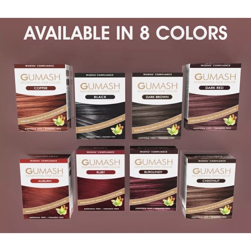 Gumash sah wudhu & Halal Hair Colour hair Serum hair tonic Shampoo ...