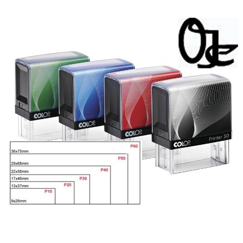 COLOP Self Inking Company Stamp P20 / P30 / P40 /P50 with Customise ...
