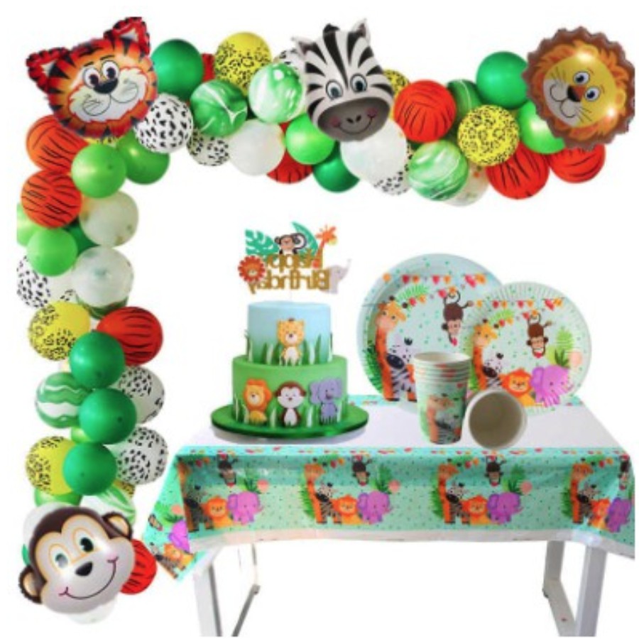 ANIMAL Birthday Party Decorations/ Dessert tables | Shopee Singapore