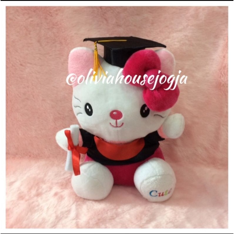 PUTIH Hello Kitty SLG Hello Kitty Graduation Doll Pink and White ...