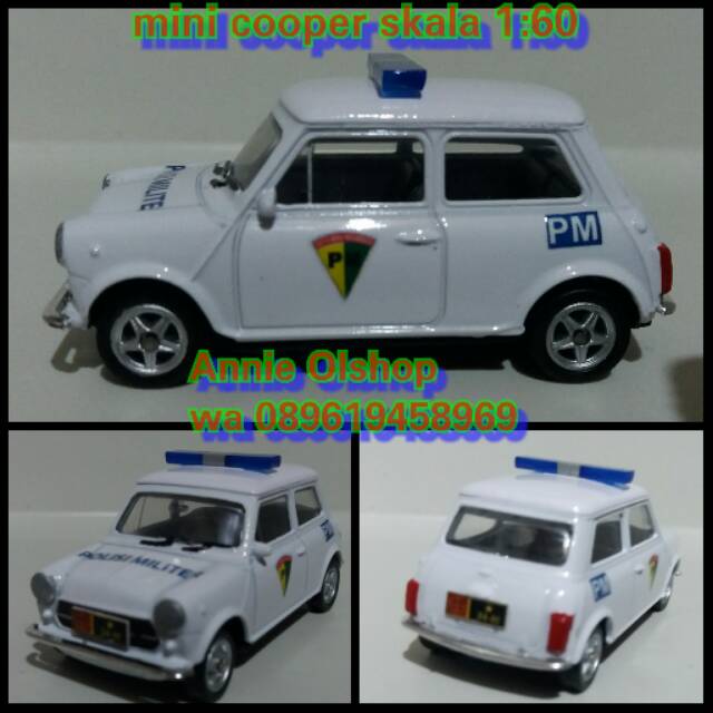 Diecast Miniature mini cooper custom Police Military PM AD | Shopee ...