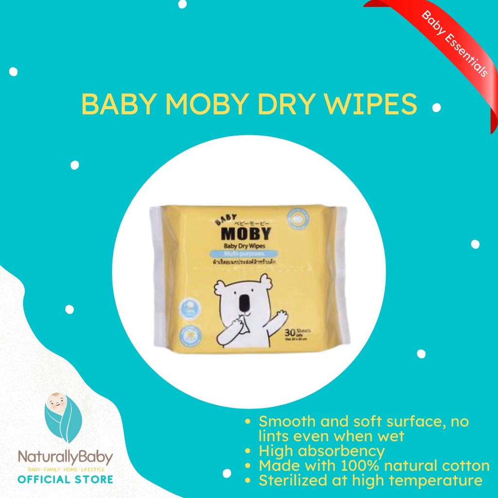 Baby Moby Dry Wipes (30s) | Shopee Singapore