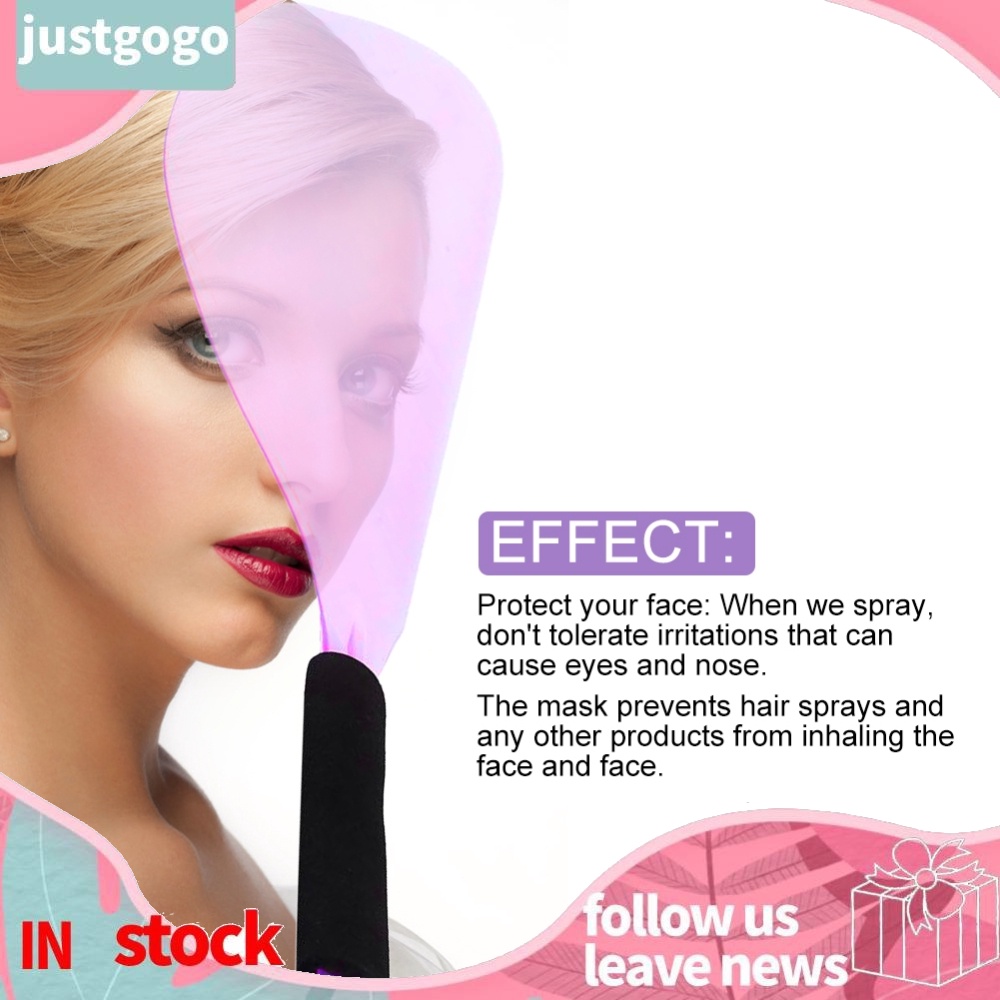 Hairdressing Face Transparant Hairspray Spray Shield Hair Mask ZR ...