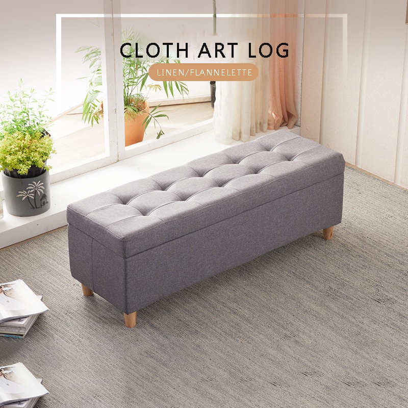 Sofa stool bed tail stool simple storage stool cloth bench fitting room ...