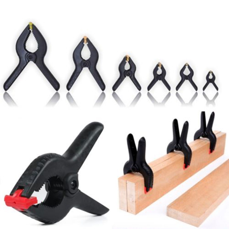⭐ BIG DISCOUNTS ⭐ Spring Clip 6x Hard Heavy Duty Black Clamps DIY Grip ...