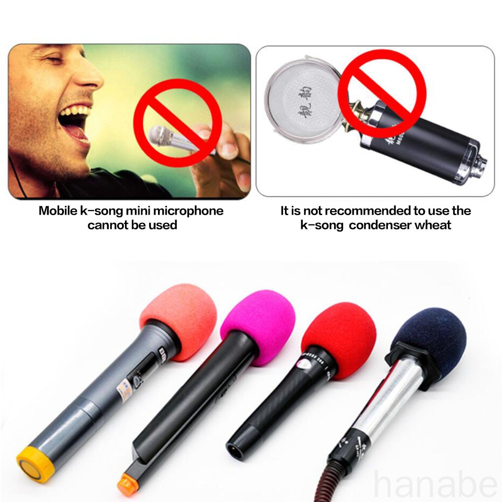 5pcs Microphone Windshield Cover 5 Colors Handheld Wired Wireless Mic ...