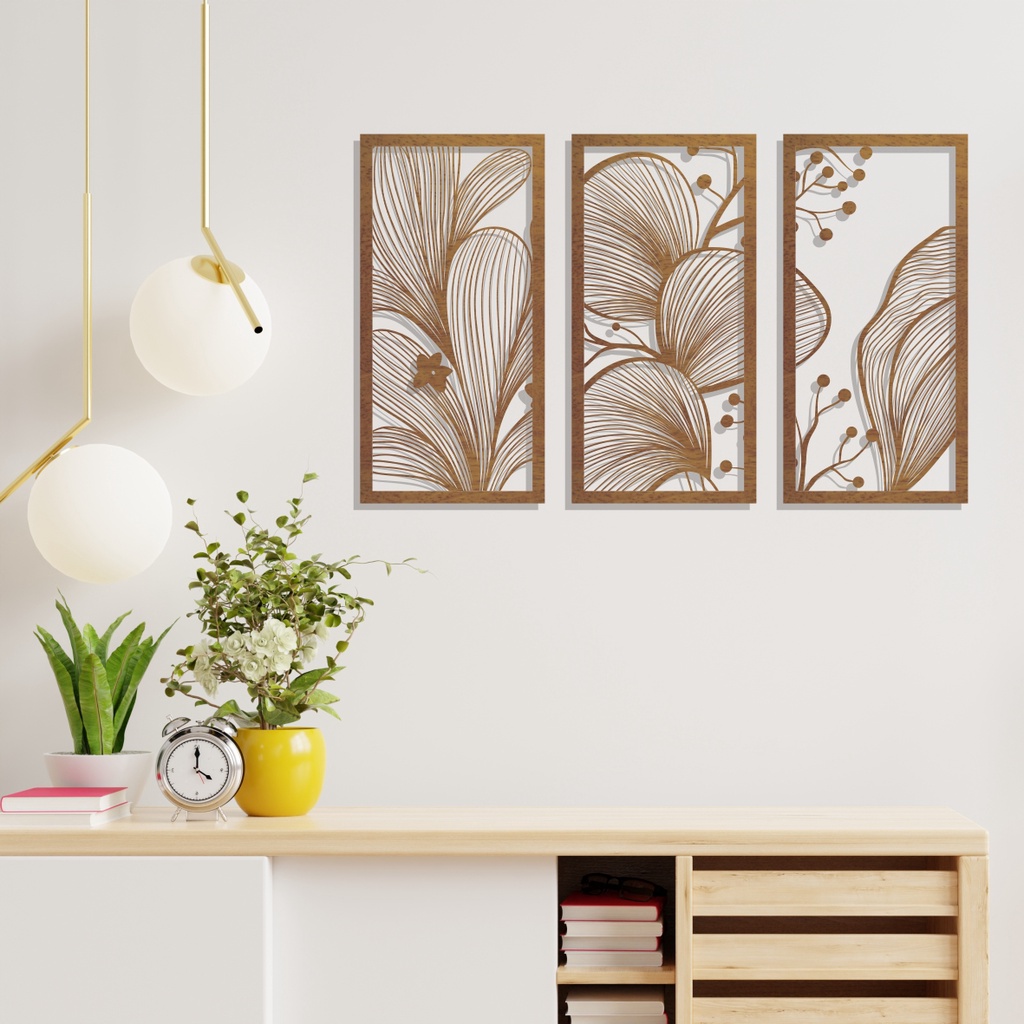 KAYU HIASAN DINDING Wooden Wall Decoration Laser Cut Aesthetic ...