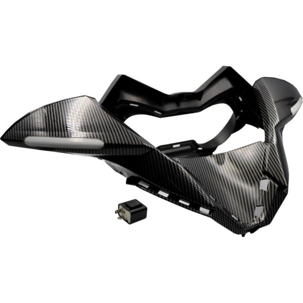 Rapido Yamaha XMAX Modified Front Panel With Side Mirror (Carbon ...