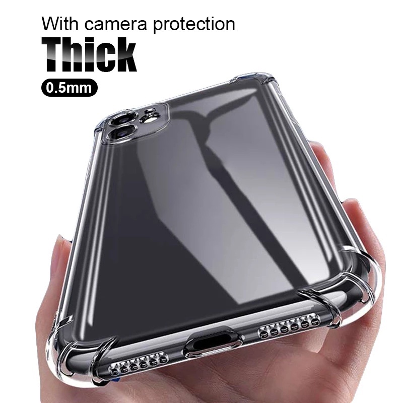 Clear Shockproof Case For iPhone iP 16 15 14 13 12 11 Pro X Xs Max Xr 7 ...
