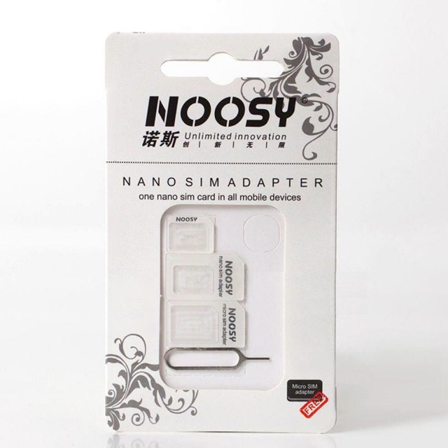 4 in 1 Nano Micro Standard SIM Card Adaptor Adapter Adaptador | Shopee ...