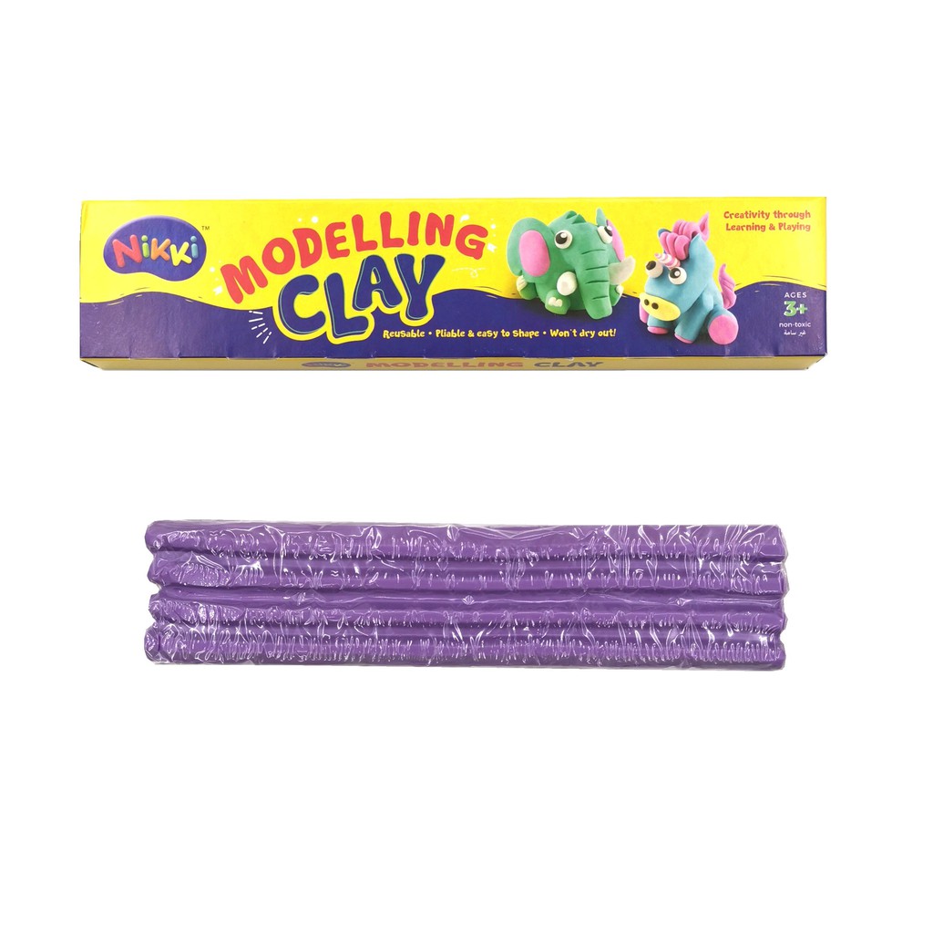 NIKKI Plasticine Modelling Clay Pack of 2 | Shopee Singapore