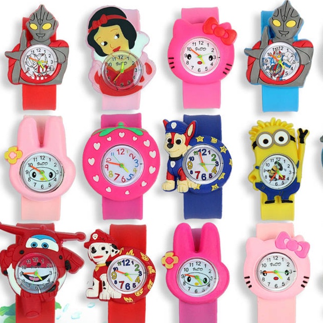Children's Watch Cartoon Toy Slap Bracelet Watch Strawberry Pop ...