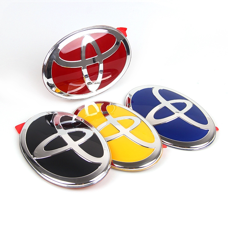 Toyota Logo Red Logo landcool road zerav4 car improved front decoration ...