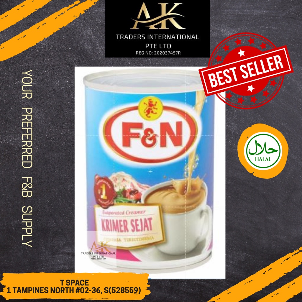 F&N EVAPORATED CREAMER 500G - ONE CARTON*48TINS (HALAL) | Shopee Singapore