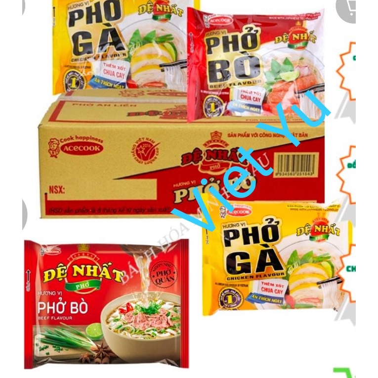 Pho Bo / Pho Ga De Nhat [ HALAL ] 65g/ 1 year 30 goi , [ HALAL ] Beef ...