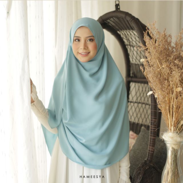 Instant shawl Labuh Dua Muka Hanna Chiffon DEFECT ITEM | Shopee Singapore