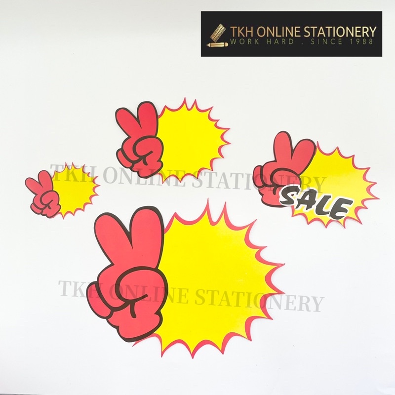 20pcs/pack POP Assorted Marketing Price Tag Labels/ Thumbs Up Pop Price ...