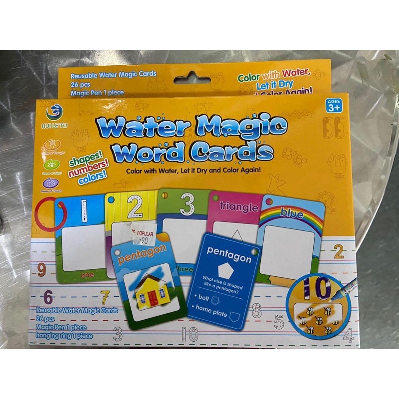 Doodle Water Magic Word 26 Cards & Magic Pen (For 3+ & Up) | Shopee ...