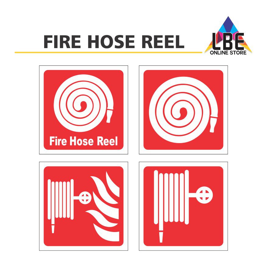 Fire Hose Reel Sign (200mm x 200mm) | Shopee Singapore