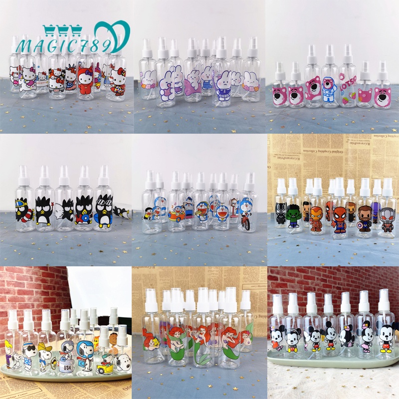Magic789 Cartoon Mickey Kitty Snoopy Spray Bottle 50ML/100ML Portable ...