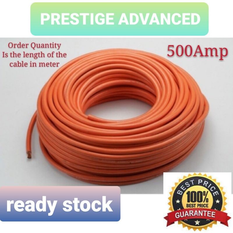 Cable Double Layer 500AMP COPPER WELDING CABLE 1 METER | Shopee Singapore