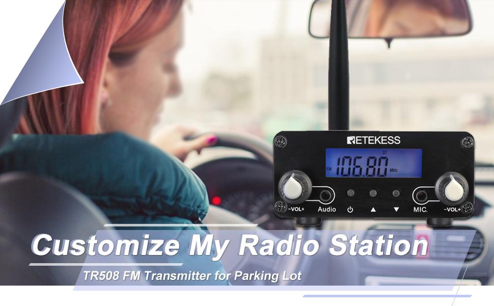 RETEKESS TR508 FM Transmitter Mini Radio Station Wireless Broadcast ...