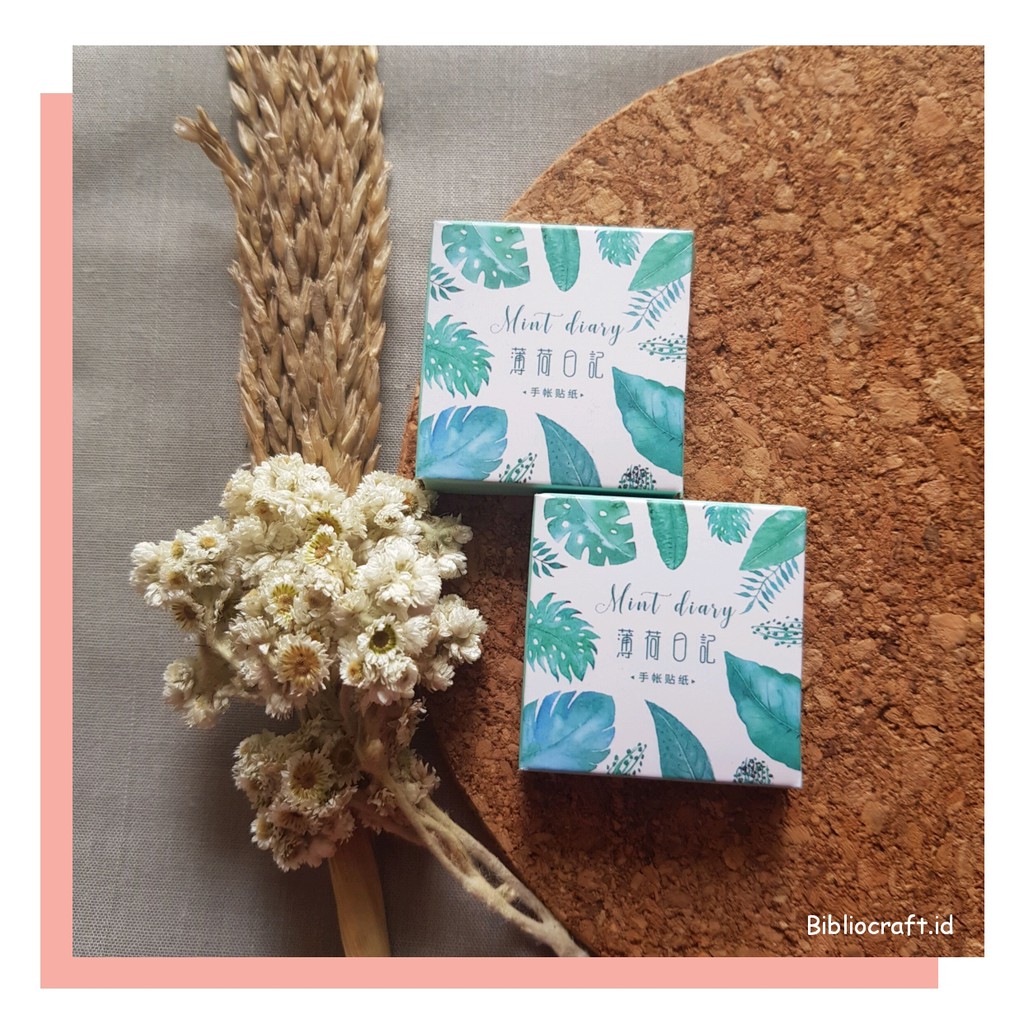 Sticker Deco Aesthetic & Cute Scrapbook DIY Bujo Planner Mint Diary ...