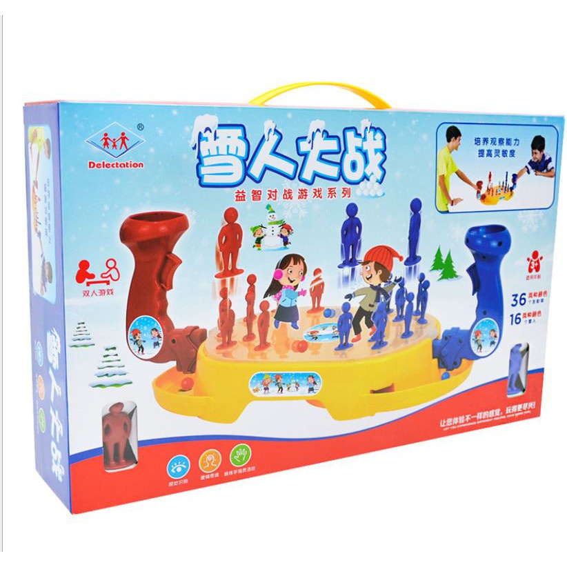 Snowman Battle Toy Puzzle Cards Desktop War Game Creative | Shopee ...