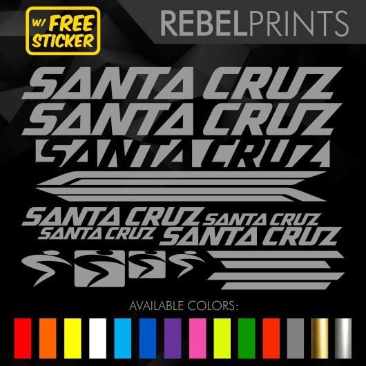 SANTA CRUZ Sticker Decal for Mountain Bike/Road Bike | Shopee Singapore