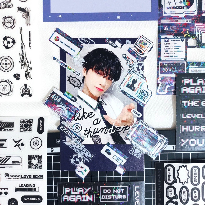 Steve Black PC Popup Sticker Cool Toploader Deco Stickers | Shopee ...