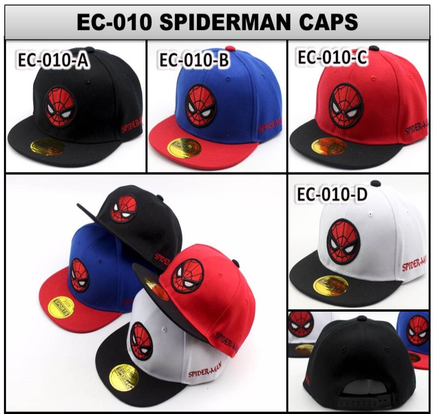 [SG READY STOCK] Children Cartoon Kids Spiderman Cap Embroidered Caps ...