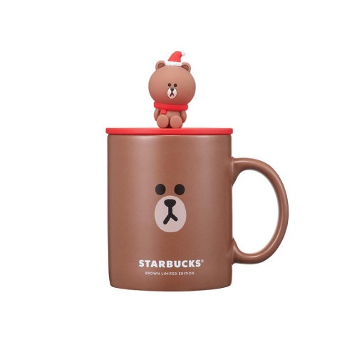 [Starbucks] Line Friends brown bear mug 355ml | Shopee Singapore