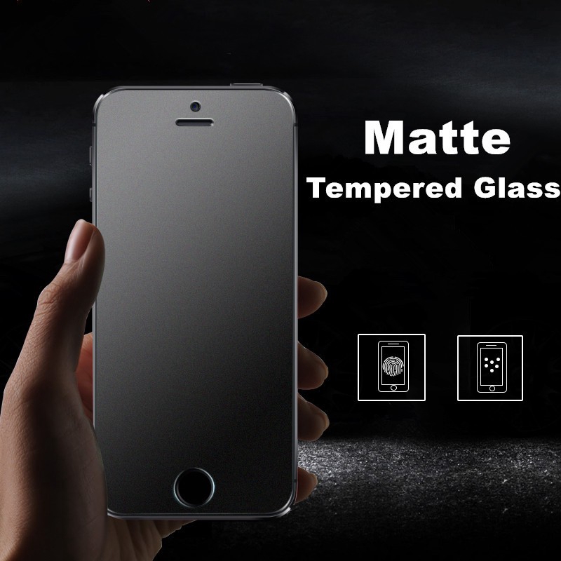 12 11 Pro Max Xr XS Max 8 7 6 Matte Tempered Glass Screen Protector ...
