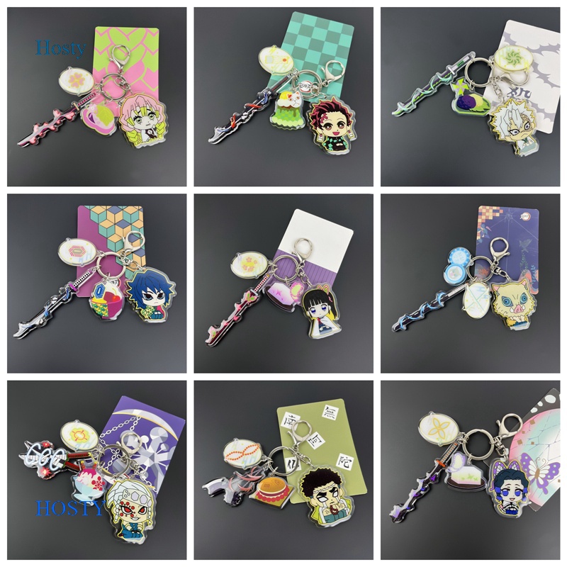 HOSTY Demon Slayer: Kimetsu No Yaiba Acrylic Keychain Tanjiro Nezuko ...