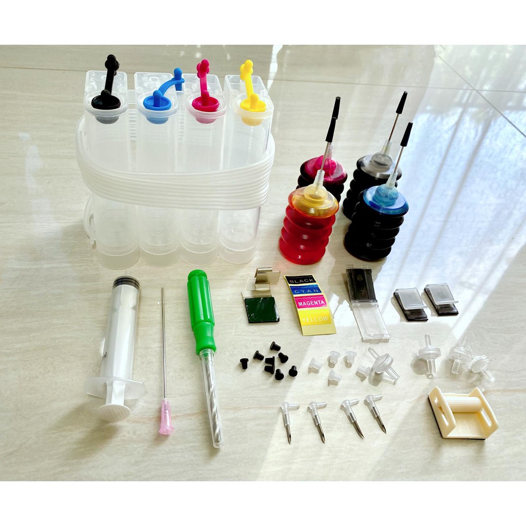 DIY CISS Printer Ink System + Free Refill Universal Printer Ink ...