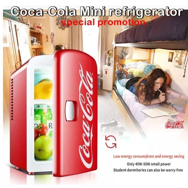 💖READY STOCK💖Coca-Cola Mini refrigerator household Dormitory students ...
