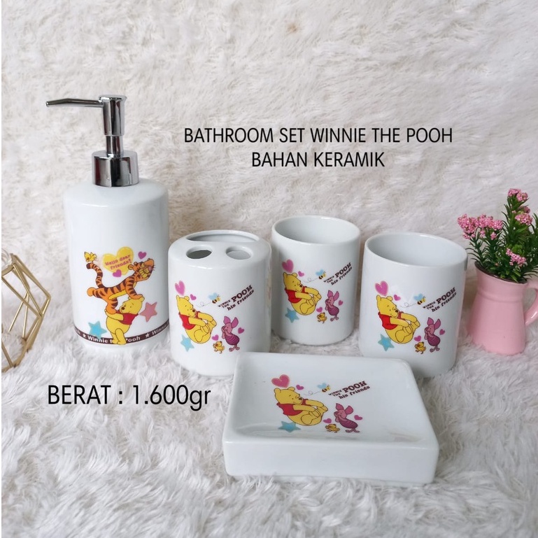 BATHROOM SET WINNIE THE POOH / BATHROOM SET POOH / BATHROOM WINNIE TEA ...