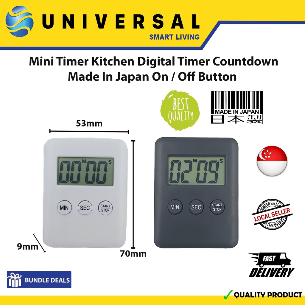 [SG SHOP SELLER] Mini Timer Kitchen Digital Timer Countdown Made In ...