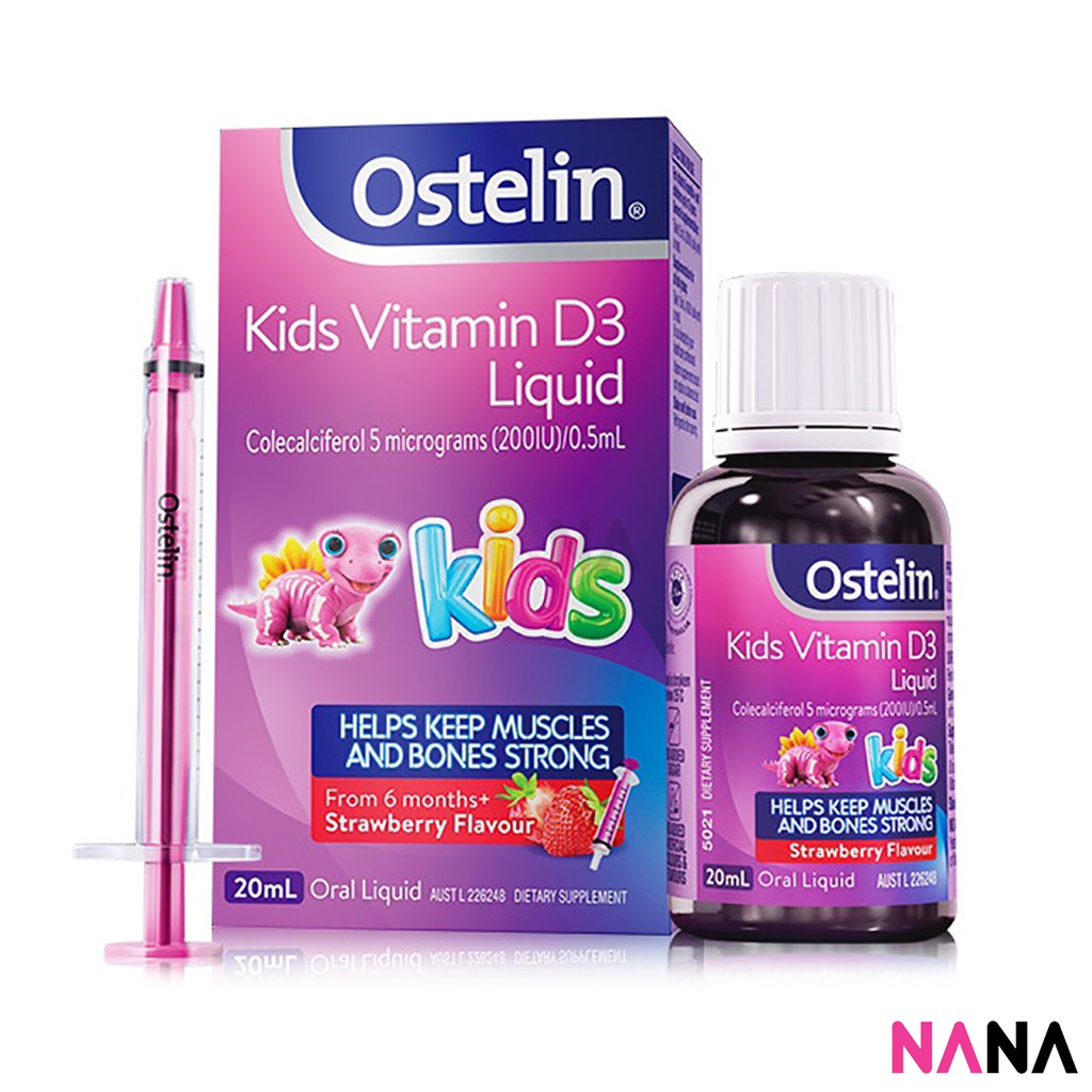 Ostelin Kids Vitamin D3 Liquid 20ml (EXP:06 2027) | Shopee Singapore