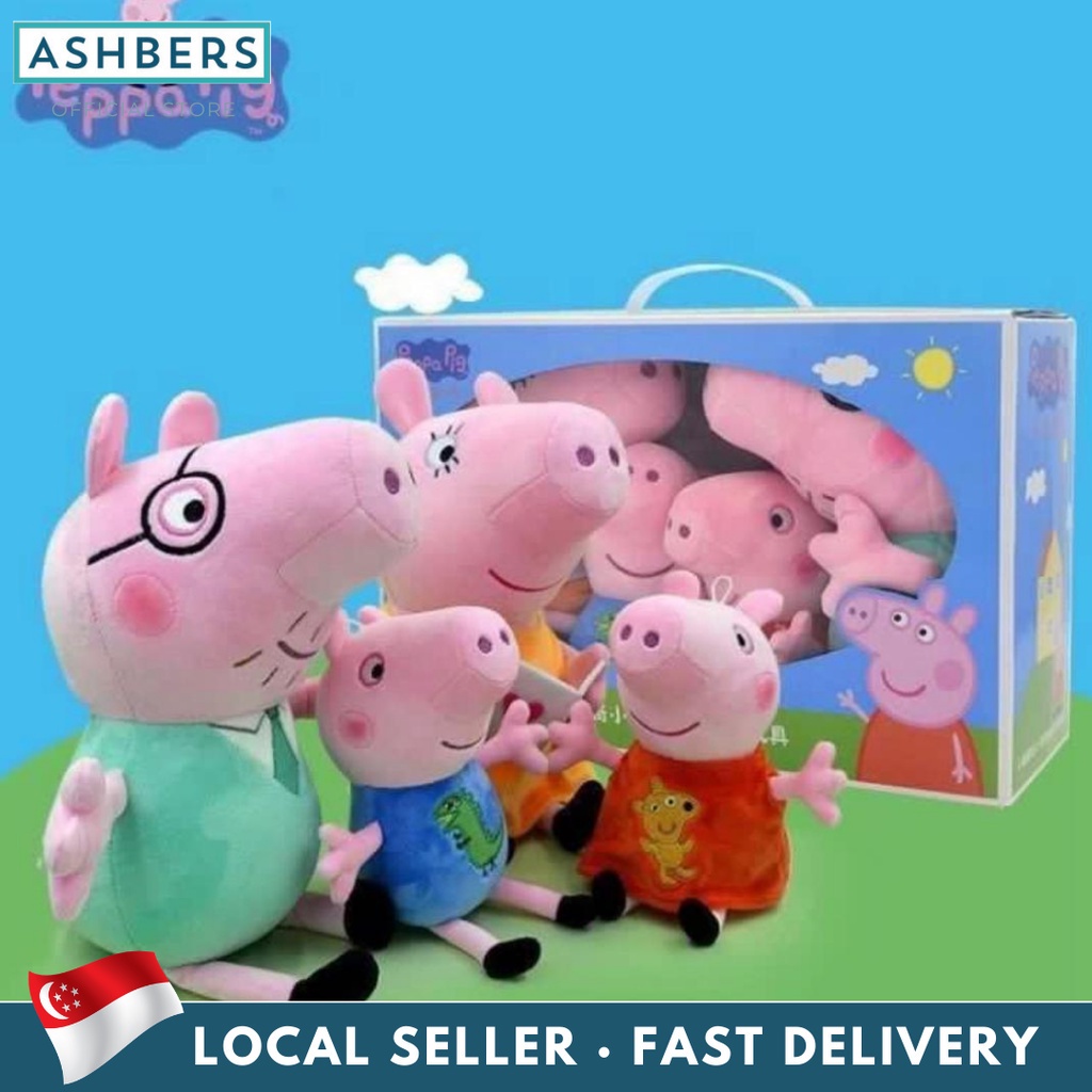 Peppa Pig Soft Toy, Soft and Squishy Plush Soft Toy19 & 30cm – for Play ...