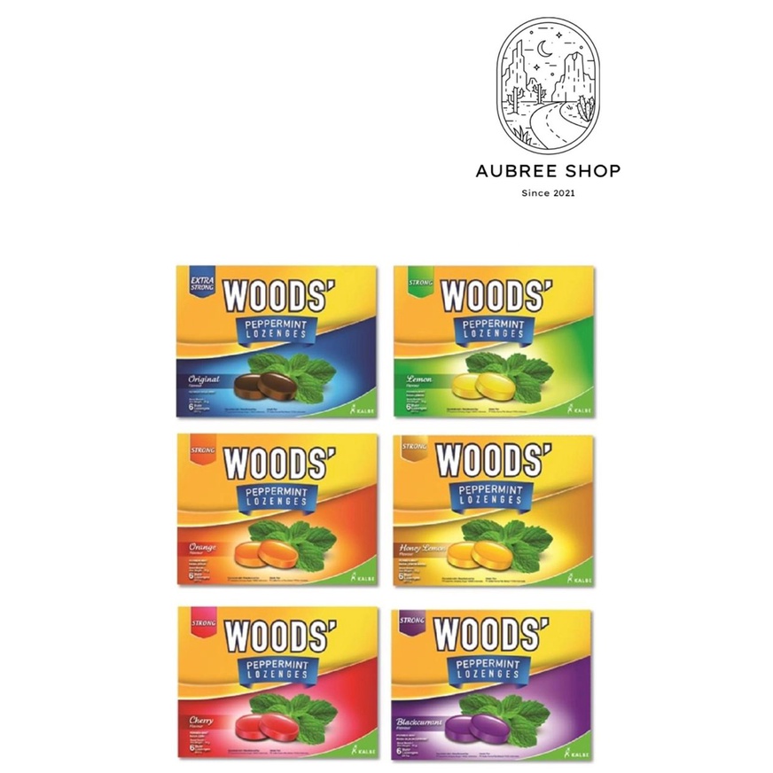 WOODS CANDY SORE THROAT LOZENGES PEPPERMINT DROPS 15G X 15 SACHETS (5 ...