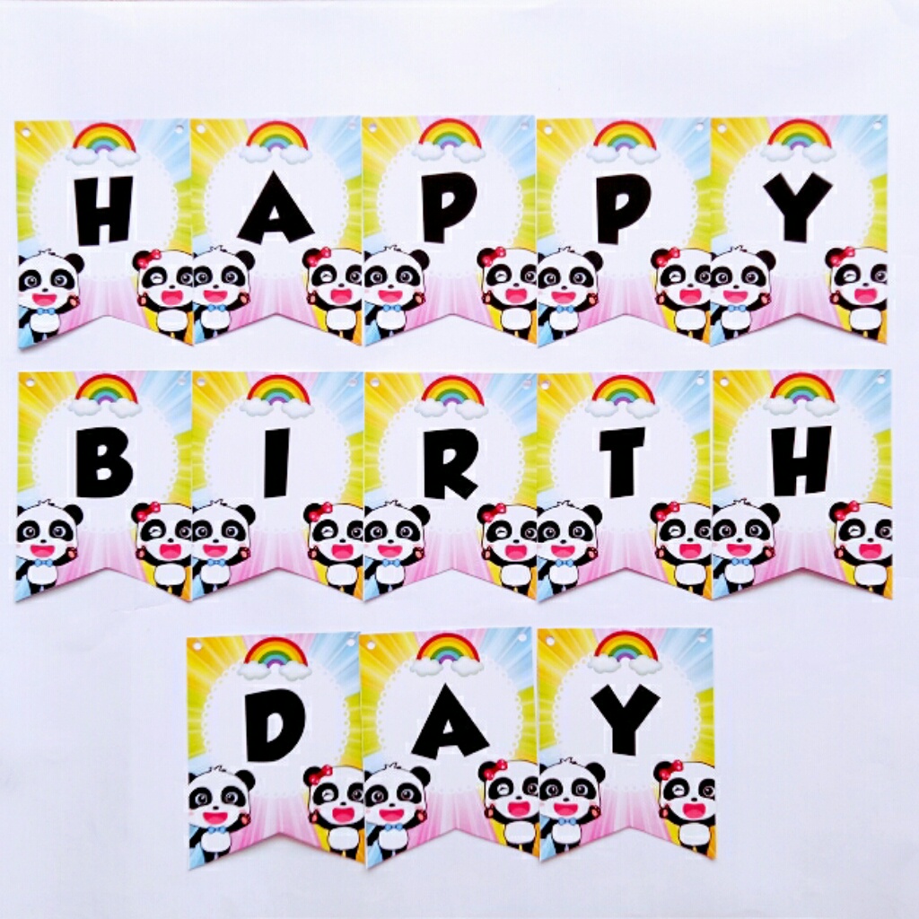 Banner flag bunting flag garland flag birthday character baby bus ...