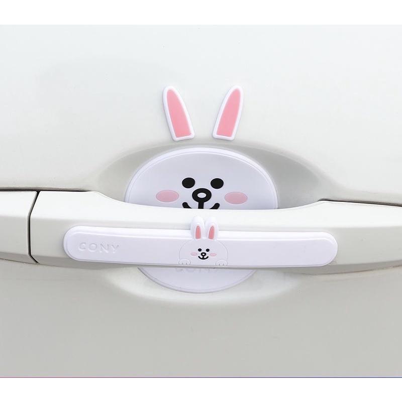 Set of 8 Car Door Defect Stickers, Blurring of Line Friend, Mickey ...