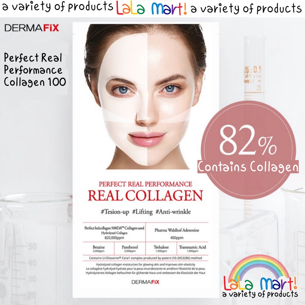 Dermafix Perfect Real Performance Collagen 100 Mask (23g x 8 sheets ...