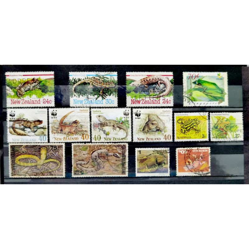 Reptile Series Used Stamp of various countries ( R01) | Shopee Singapore